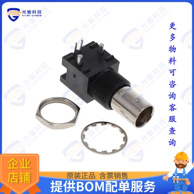 1-5227161-7 连接器CONN BNC JACK R/A 50 OHM PCB