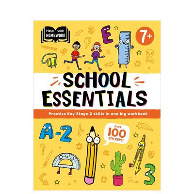 【预售】作业辅导：7岁以上（学校要点） Help With Homework: Age 7+ School Essentials 原版英文儿童自然拼读