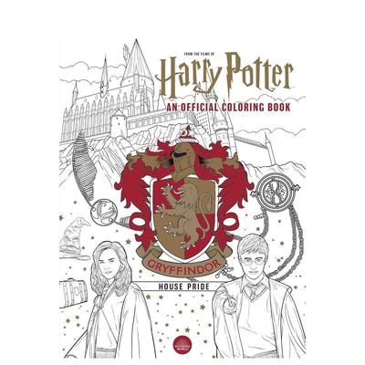 【预售】哈利·波特官方涂色书：格兰芬多家族荣耀 HARRY POTTER: GRYFFINDOR HOUSE PRIDE: THE OFFICIAL 原版英文生活图书书籍