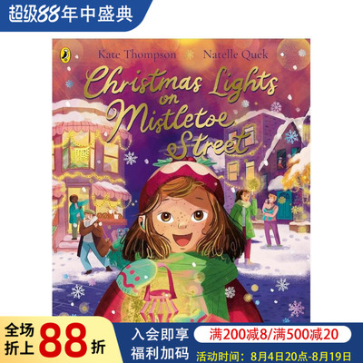 【预售】槲寄生街上的圣诞彩灯 Christmas Lights on Mistletoe Street  原版英文儿童绘本图书书籍