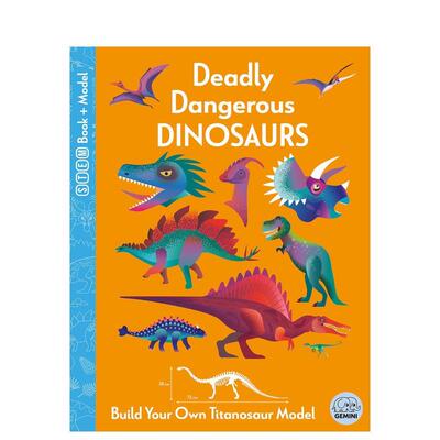 【预售】【激发STEM理念模型套装】致命危险的恐龙 【Ignite STEM Book】Deadly Dangerous Dinosaurs 原版英文儿童绘本进口图书