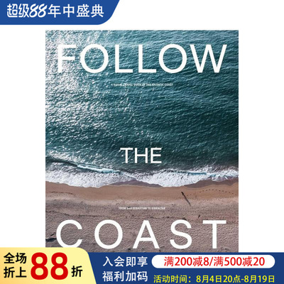 【预售】海岸线追迹：用脚步丈量大西洋海岸 Follow the Coast – from San Sebastian to Gibraltar 原版英文旅行图书