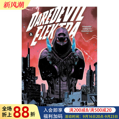 【预售】漫威漫画 超胆侠&艾丽卡卷3 红拳传奇 第三部 DAREDEVIL & ELEKTRA BY CHIP ZDARSKY Vol.3 英文漫画书原版进口美漫书籍