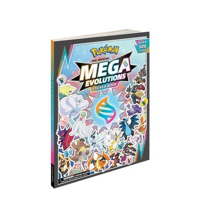 【预售】宝可梦官方超进化贴纸书 Pokémon The Official Mega Evolutions Sticker Book 英文儿童趣味互动绘本 英语早教书