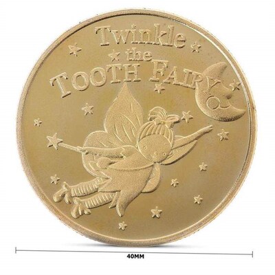 Non-currency Elf Pattern Coin Tooth Fairy Gold Plated Coin C