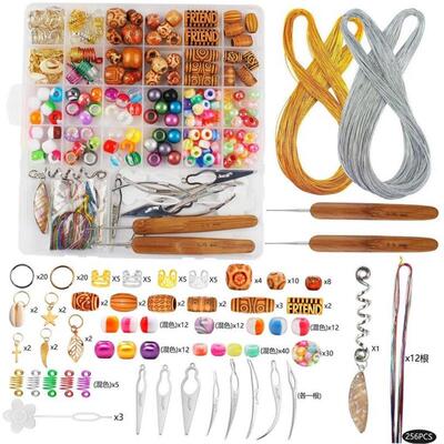 African Hair Rings Beads Cuffs Tubes Hair Braids Accessories