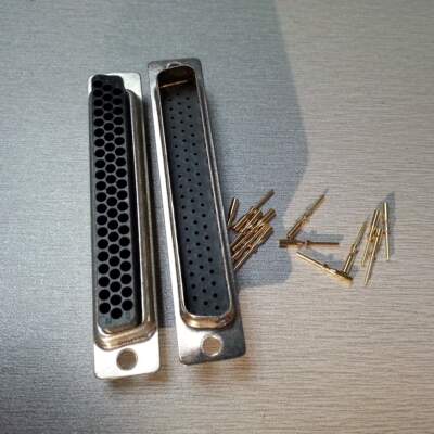 高铁专用车针打线式62PIN连接器 高密度VGA公接头 62PIN公头插件