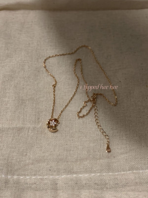 iFHHee c0c0crush remake 水冰月双面通体纯银s925项链 星月项链