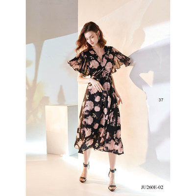 台湾女装 J景 春夏 新款 女装 *U260E 时尚 修身显瘦 连衣裙 2780