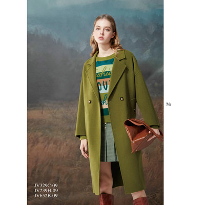 台湾 女装 J景 秋冬 新款 女装 *V239H 休闲 百搭 毛呢外套 5680