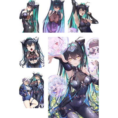 妮姬小美人鱼笔记本行李箱贴纸