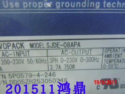 SJDE-08APA驱动器YASKAWA/安川