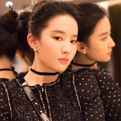 黑色丝绒CHOKER韩国经典脖链项圈