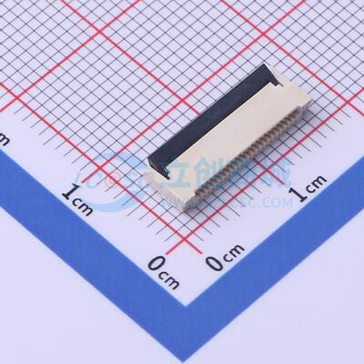 连接器 FFC05036-24SBD113W5M SMD,P=0.5mm,卧贴 翻盖式 24P 双侧