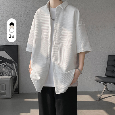 卓 唐狮英伦雅痞男装1943S乔治白2026新款七彩马衬衫男高级感痞帅