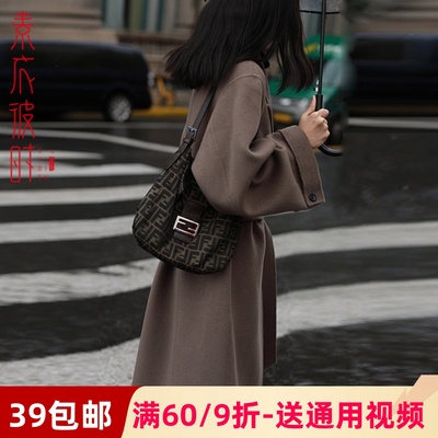 素衣彼时女士大衣双面呢外套