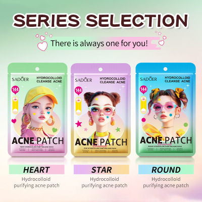 Full SADOER Heart shaped Water Colloid Purification Acne Pa