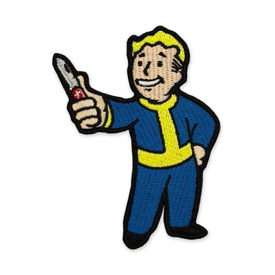 正品美国PDW Vault Boy EDC Morale Patch刺绣魔术贴章士气章臂章