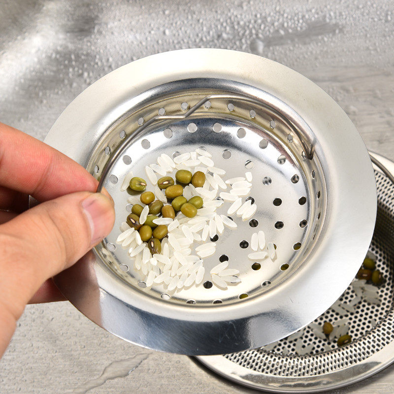 厨房洗菜盆过滤器老式水槽提篮过滤器水池不锈钢提笼防堵过滤器