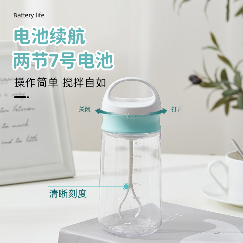 跨境爆品全自动搅拌杯塑料杯携防漏奶昔蛋白粉懒人水杯奶粉材质