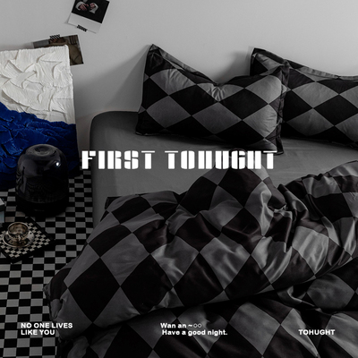 床单款四件套ins北欧简约风