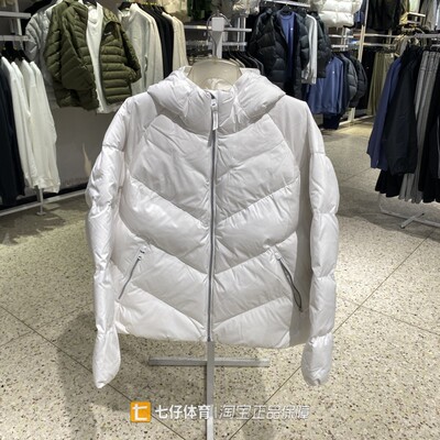 Nike耐克正品冬季新款女连帽防风保暖简约百搭休闲羽绒服IF5906