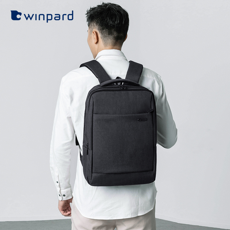 winpard威豹双肩包男简约轻便14寸电脑包通勤大学生背包校园书包_虎窝淘