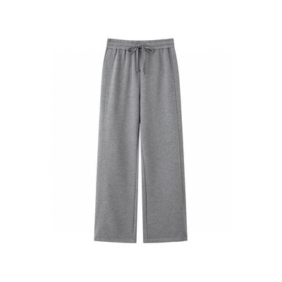 MM麦麦商场同款2025冬季新款松紧腰系带厚实直筒休闲裤4GB154221