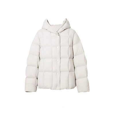 MM麦麦2025冬新款短款连帽鹅绒面包服羽绒服外套女上衣5GA180791