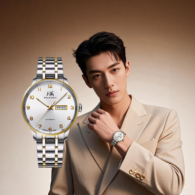 上海牌全自动简约官方正品手表