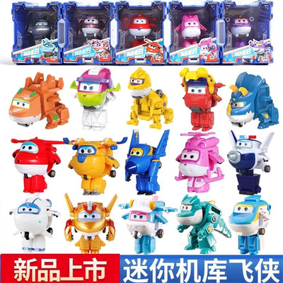 超级飞侠机库版迷你飞侠变形玩具