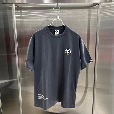 重磅厚实潮牌aape男短袖宽松t恤