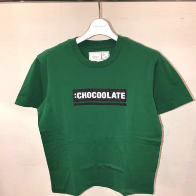 清仓潮牌chocoolate25春夏男女同款时尚字母印花纯棉打底短袖T恤
