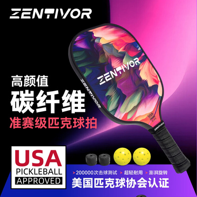 Zentivor碳纤维匹克球拍单拍套盒