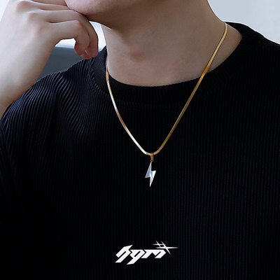 轻奢小众贝母吊坠钛钢情侣黄金