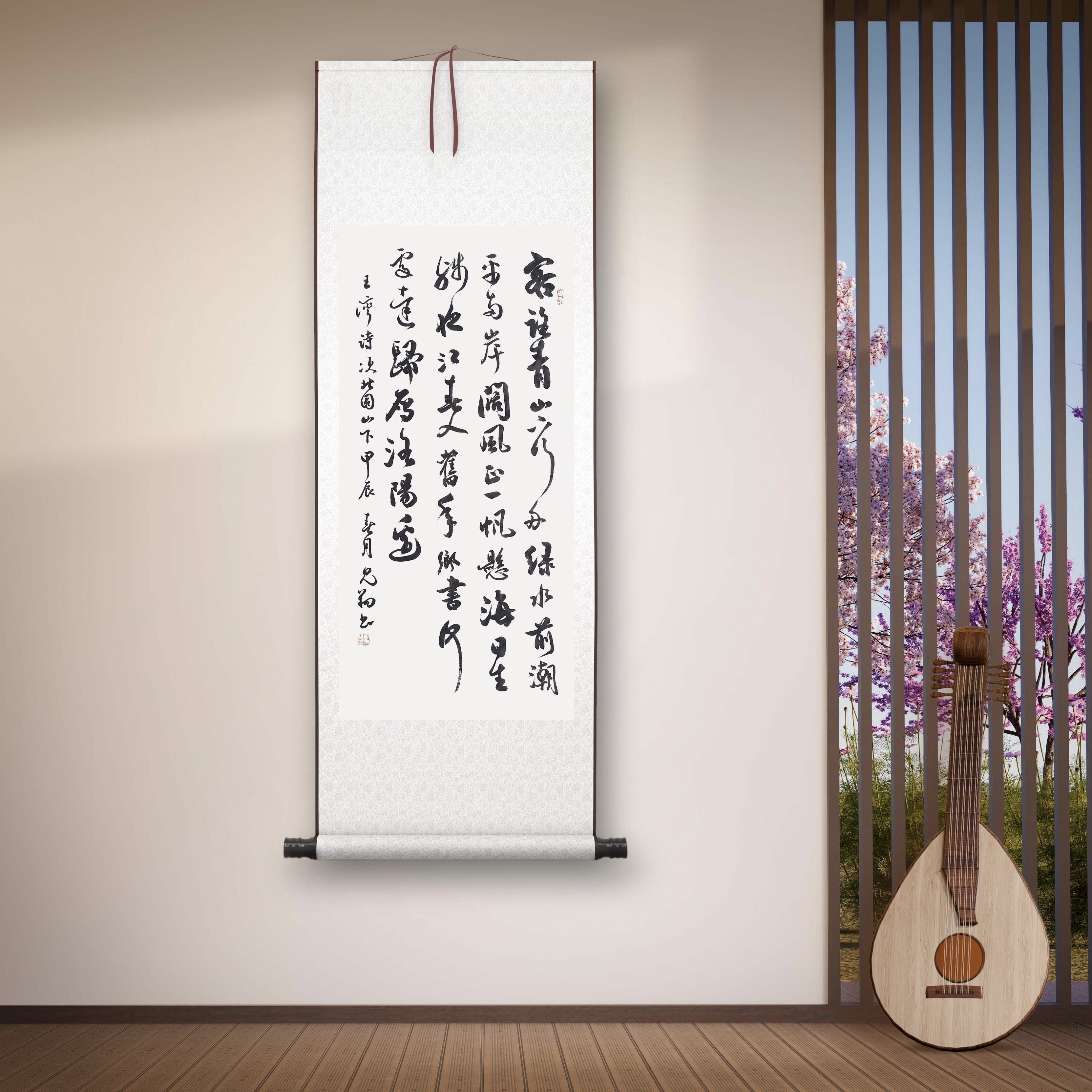 唐诗李白杜甫书法字画手写真迹名家作品名人收藏毛笔装饰定制挂画