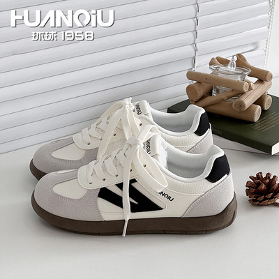 环球复古软底德训鞋女2026春秋新款百搭ins潮小众轻便不累脚板鞋