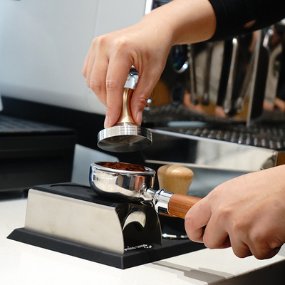 咖啡压粉座套装压粉器粉锤收纳垫底部防滑手柄支架