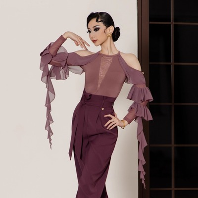 25年秋冬新款摩登舞上衣