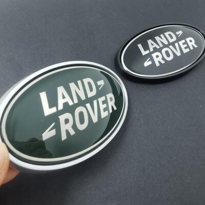 适用路虎极光发现神行揽胜运动中网标后备箱尾门贴标logo改装车标