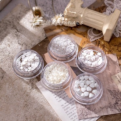 日系立体桃心小号平底装饰品美甲