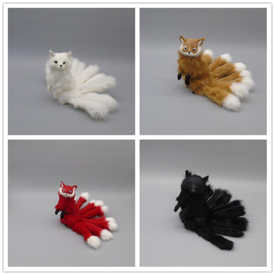 仿真狐仙模型摆件儿童礼物公仔