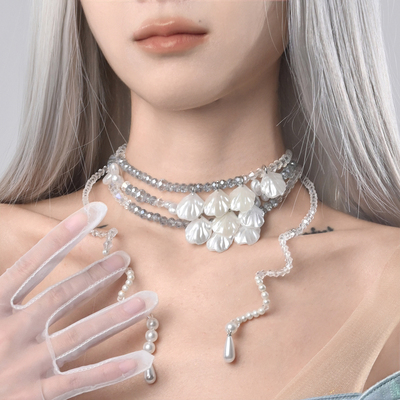 Brokenbone原创仿珍珠项链项圈