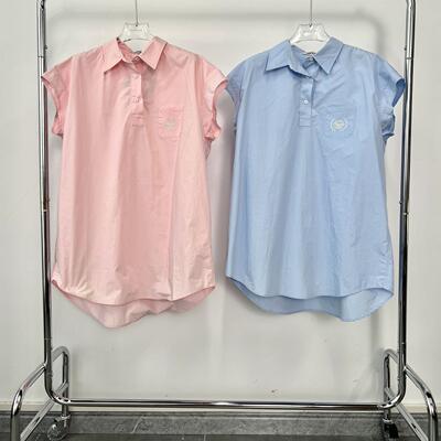 【限时4折】CAYLA设计师品牌新款坎肩短袖衬衫中长款纯色衬衣