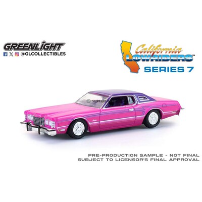 绿光 1:64 1975 Ford Thunderbird 福特雷鸟 Lowrider低趴 63080E