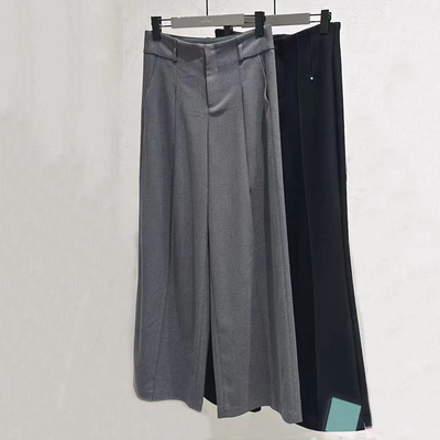 idole奕多高级感高腰阔腿西装裤