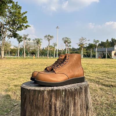 875SBFOOT疯马皮黑底工装靴