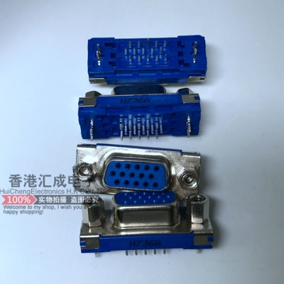 ZDADA1-1W26-4F 15针带螺母,蓝色防潮 D-SUB 15P 连接器 全新原装