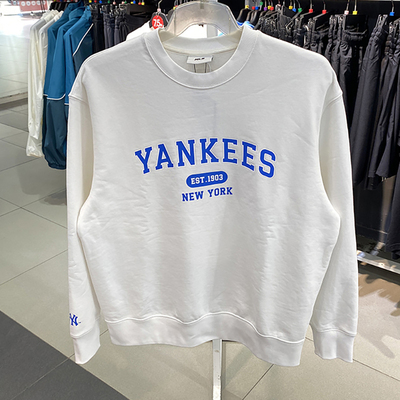 MLB卫衣男女运动宽松圆领套头衫