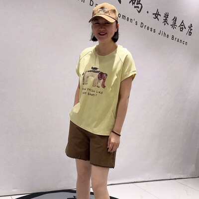 针丝缘子汇夏季新款大码欧货短袖